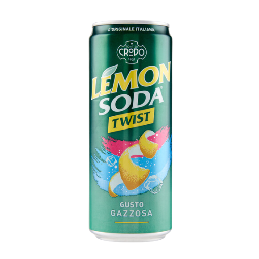 Fonti di Crodo Lemon Soda Twist - włoski napój gazowany bez cukru 330 ...