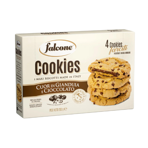 Falcone Cookies Gianduia - kruche ciastka z czekoladowym nadzieniem ...